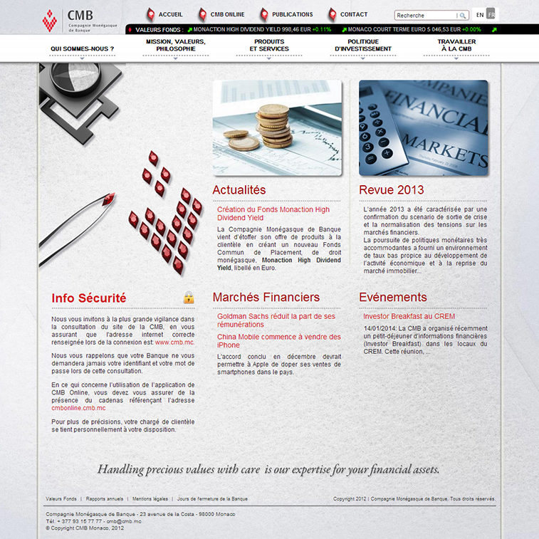 CMB – Site internet – iDbox Monaco